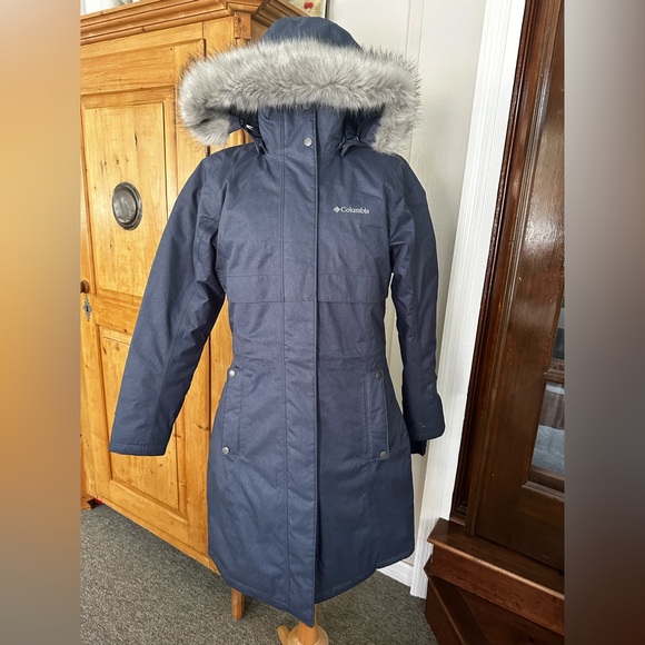 Columbia | Jackets & Coats | Columbia Womens Dark Blue Long Ski Jacket ...